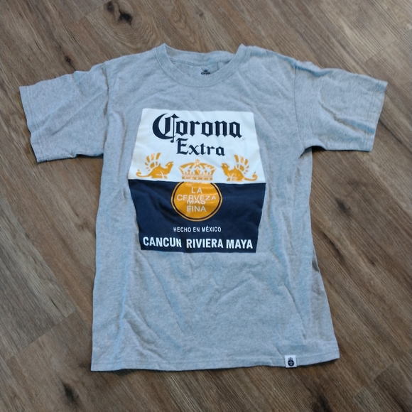 Corona | Shirts | Mens Corona Extra Beer Shirt Small Grey Blue Shirt ...